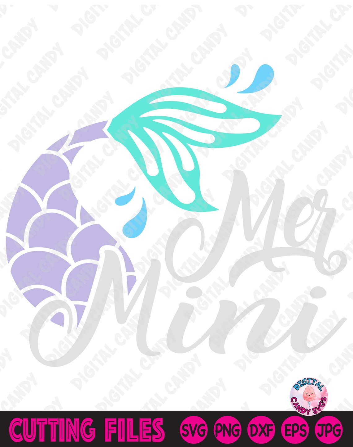 Mermaid Svg Mer Mini Svg Mermaid Birthday Svg Birthday Girl - Etsy