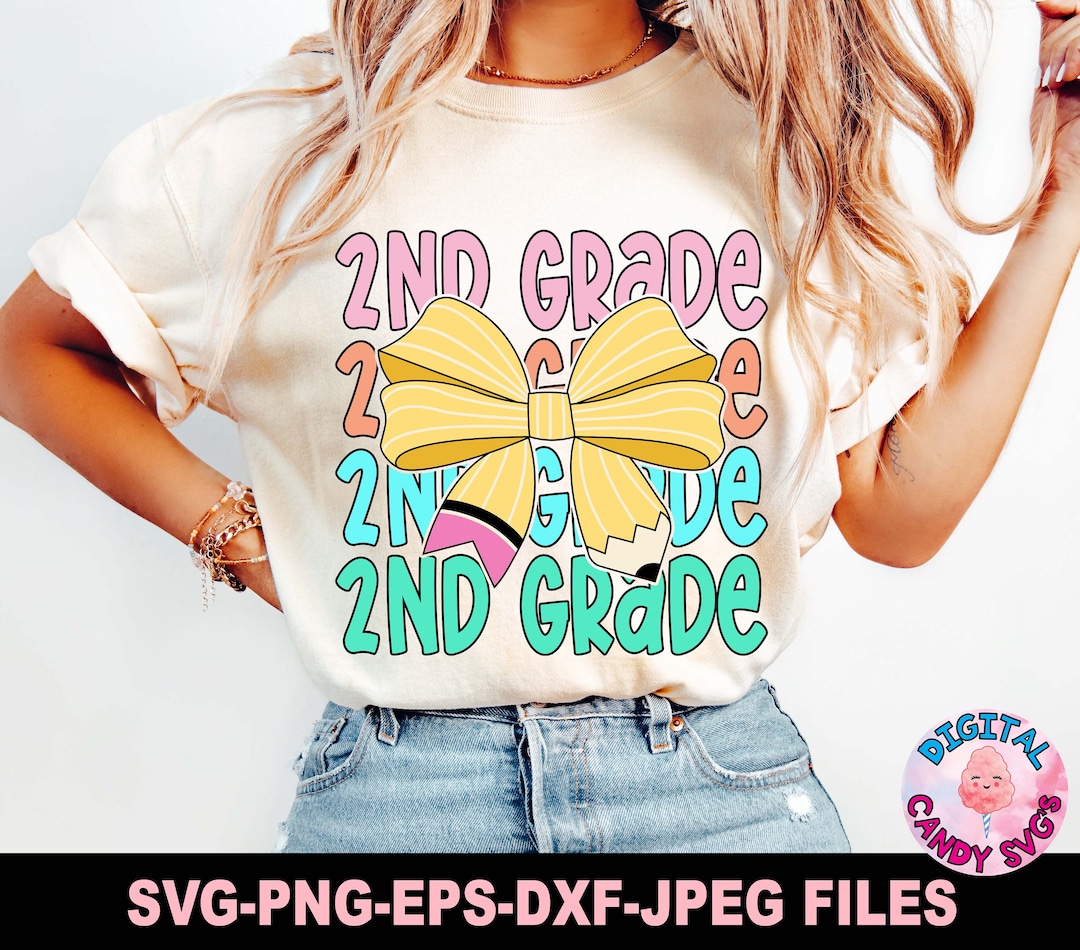 Second Grade Svg Png, Back to School Svg Png, First Day of School Svg ...