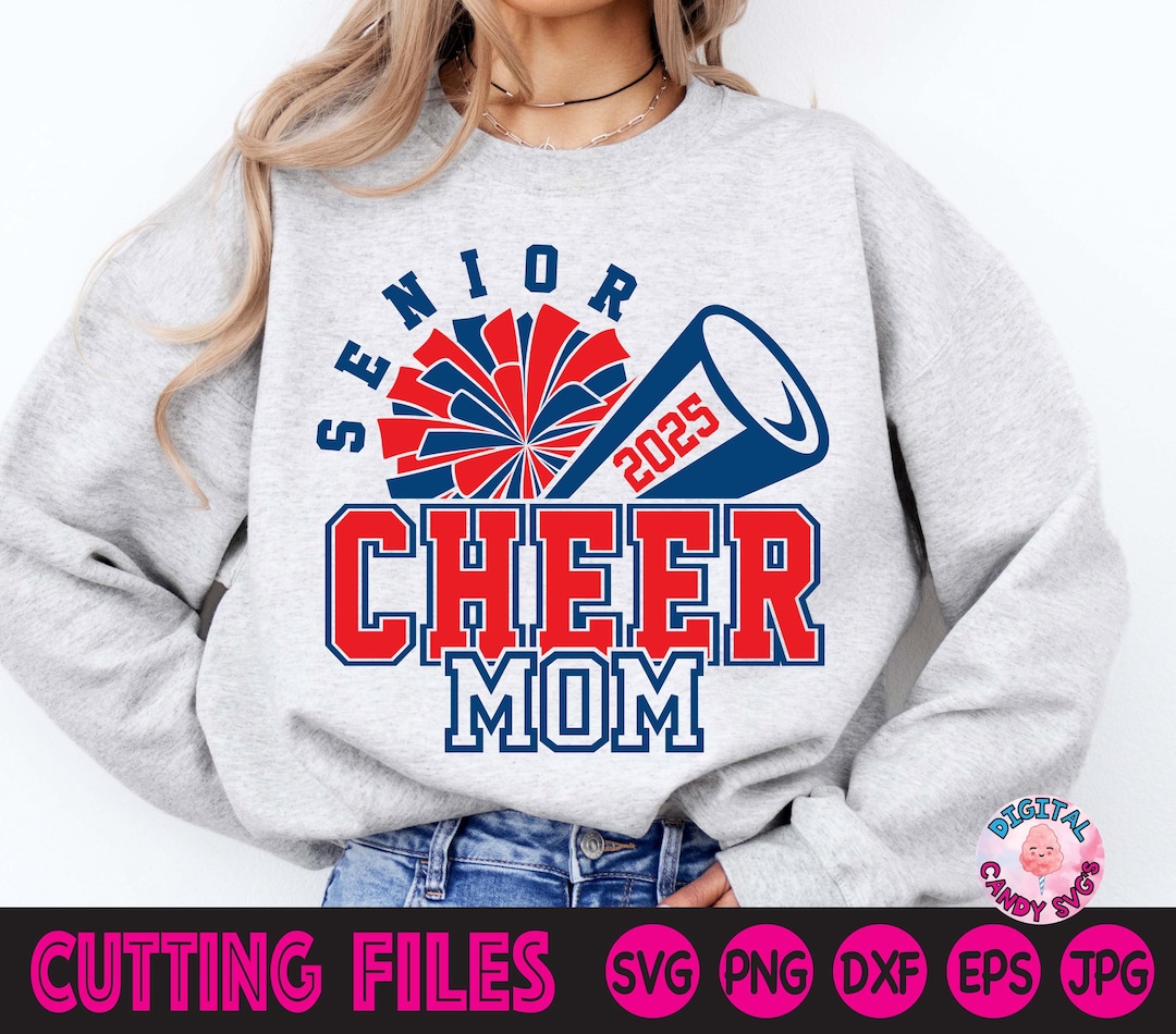 Cheer Senior Svg, Cheer Mom Svg, Senior 2025 Svg, Football Mom Svg ...
