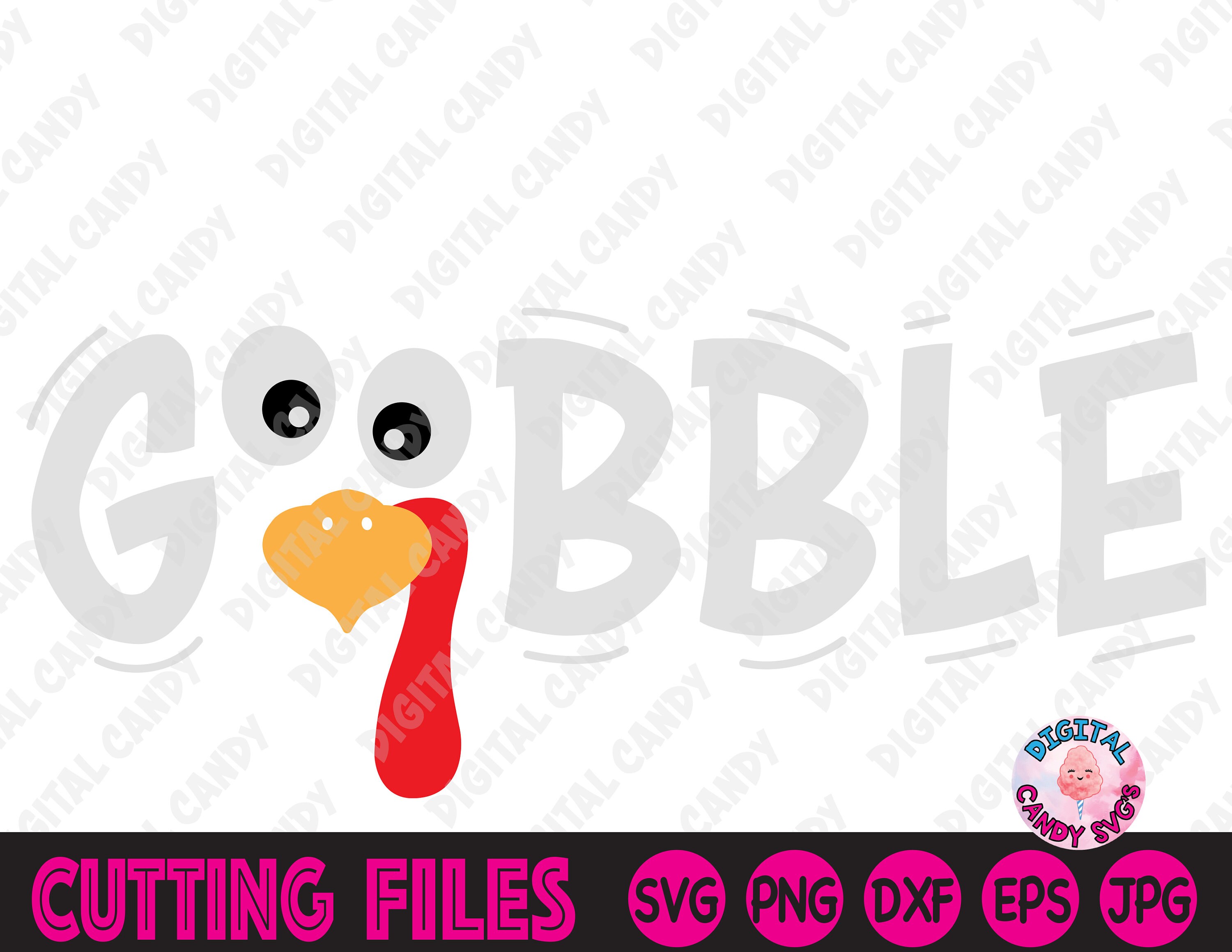 Gobble Svg Thanksgiving Svg Turkey Svg Turkey Face Svg Svg | Etsy