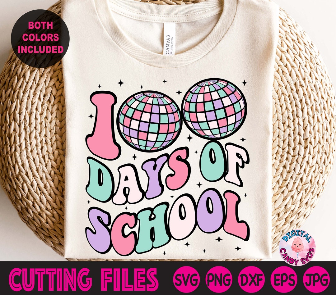 100 Days of School Svg, 100 Days of Sparkle Svg, Shimmering My Way ...