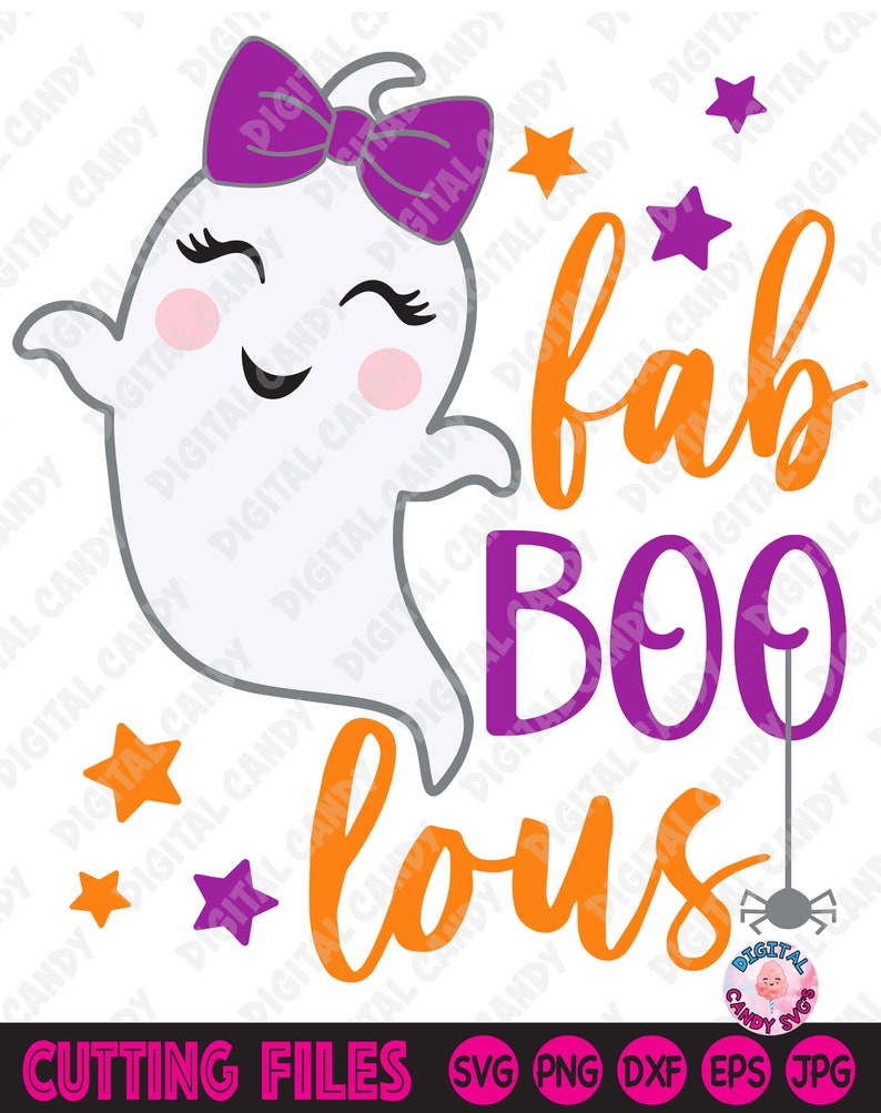 Fa Boo Lous Svg, Girl Halloween Svg, Girl Ghost Svg, Boo Svg, Svg Files ...