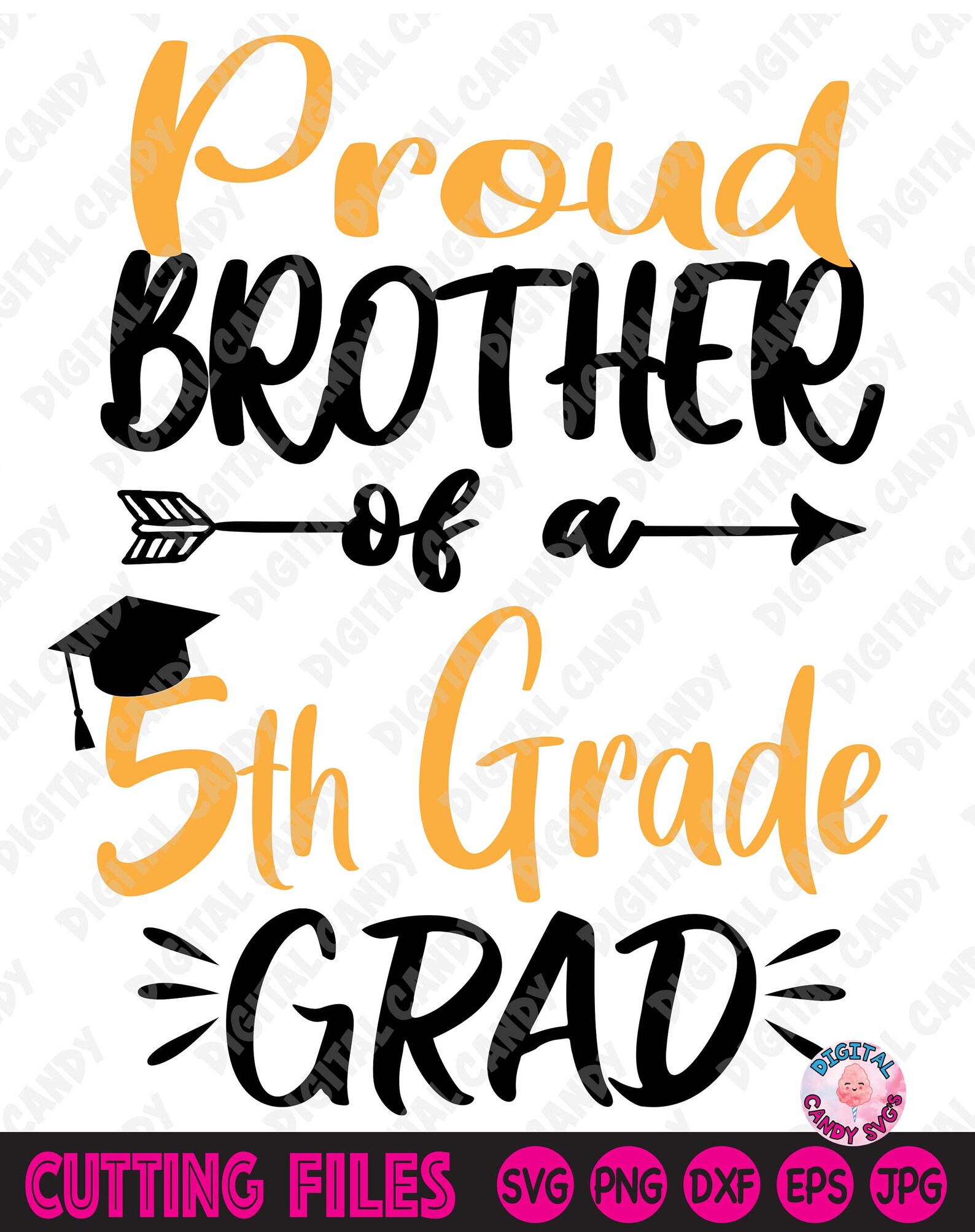 5th Grade Grad Svg, Proud Brother of a 5th Grade Grad Svg, Proud ...
