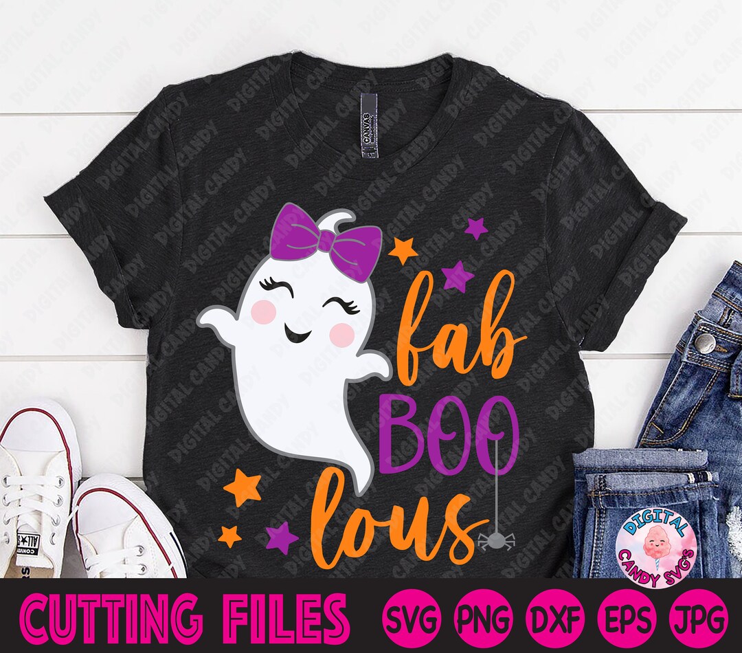 Fa Boo Lous Svg, Girl Halloween Svg, Girl Ghost Svg, Boo Svg, Svg Files ...