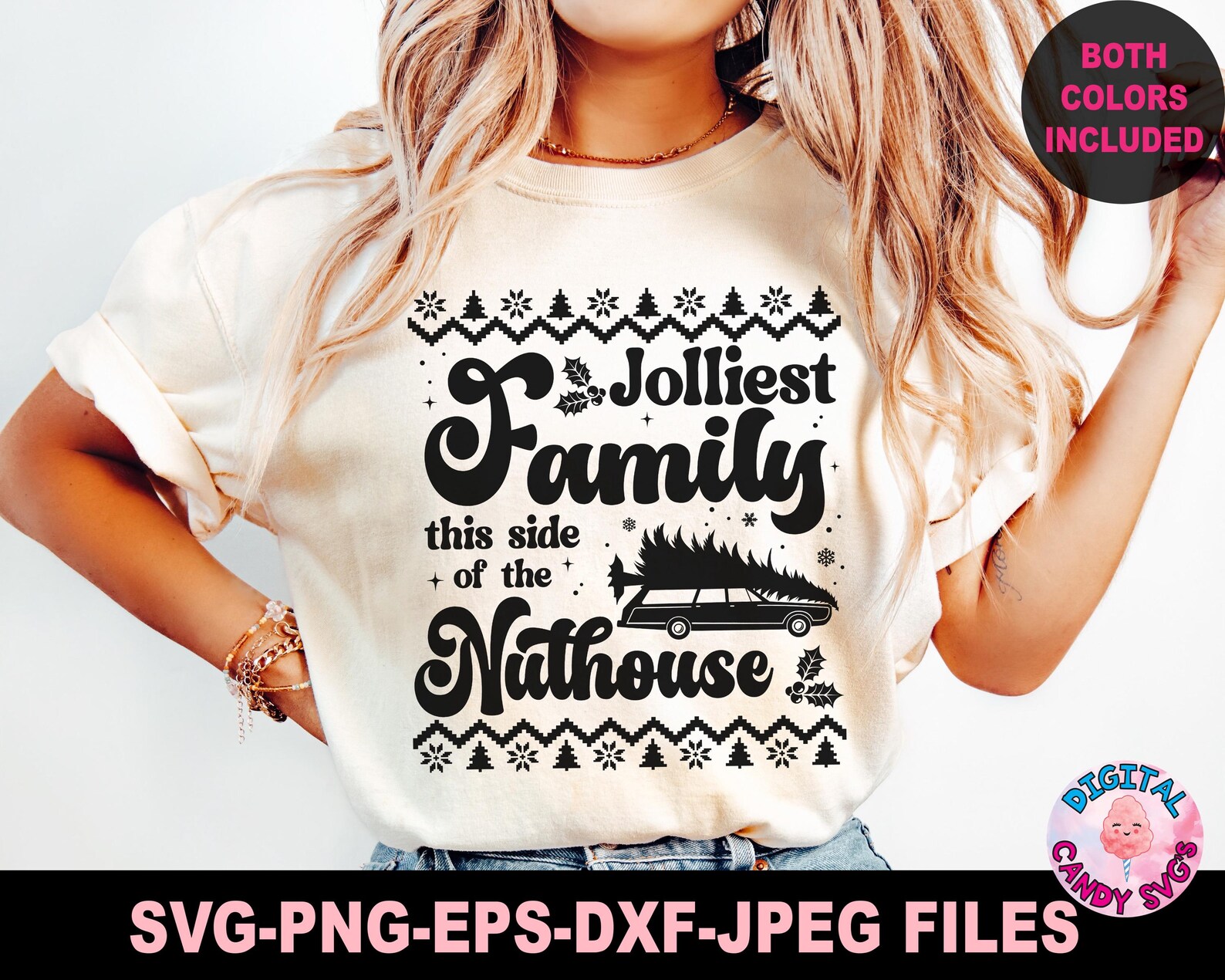Jolliest Family This Side of the Nuthouse Svg Png, Funny Family ...