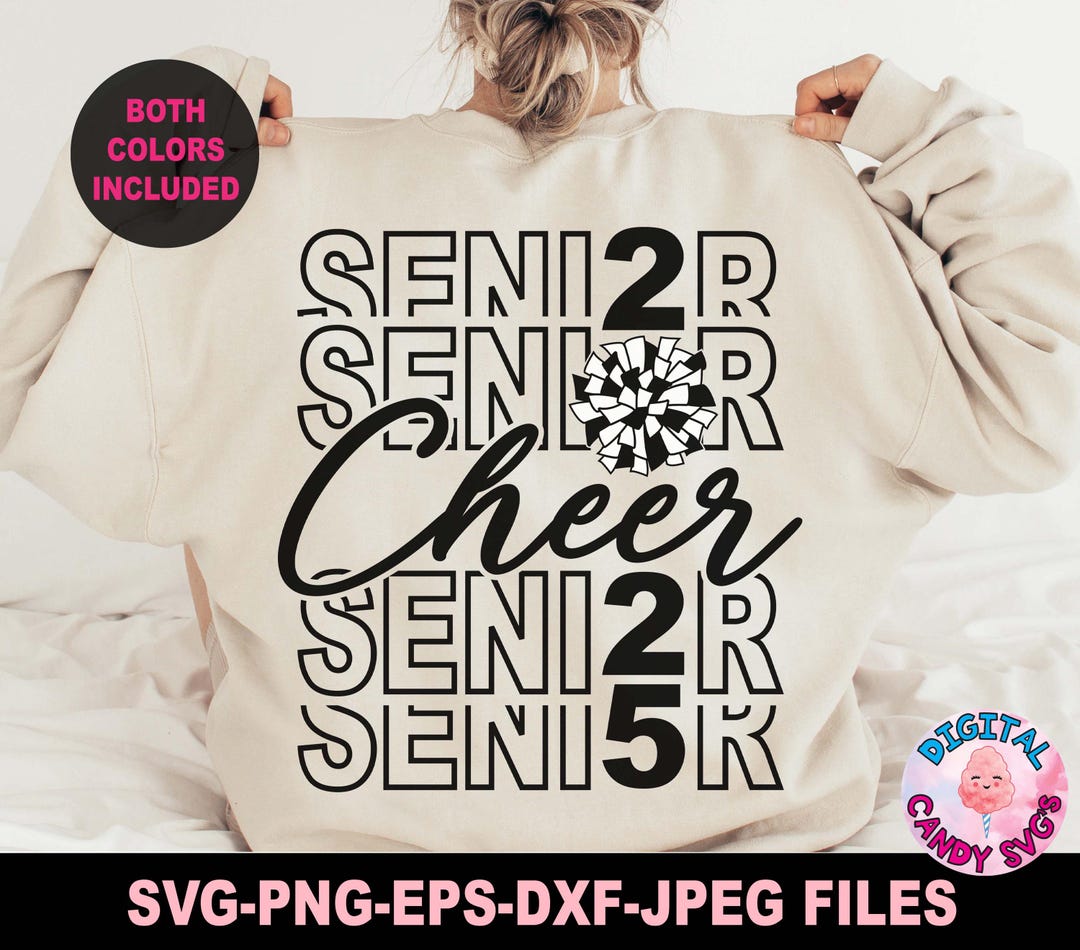 Cheer Senior Svg Png, Senior 2025 Svg, Senior Svg, Graduate Svg ...