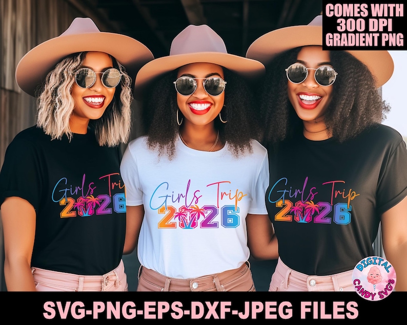 Girls Trip 2026 Svg Png, Girls Vacation Svg Png, Summer Svg Png, Girls ...