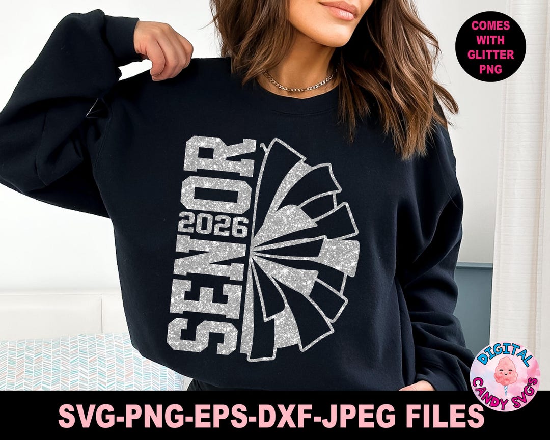 Cheer Senior Svg Png, Senior 2026 Svg, Dance Senior Svg, Graduate Svg ...