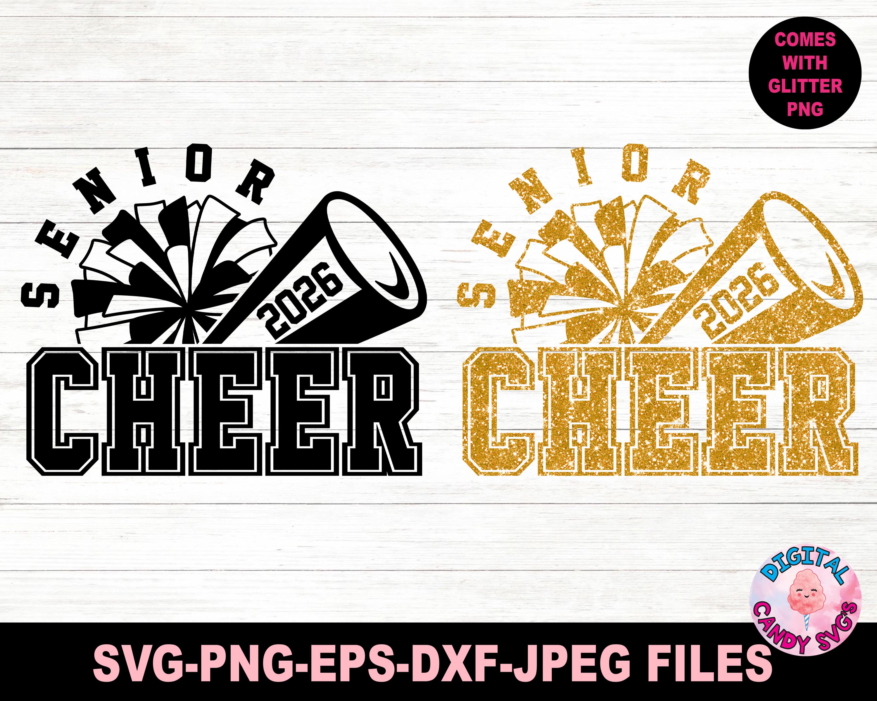 Cheer Senior Svg Png, Senior 2026 Svg, Senior Svg, Graduate Svg ...