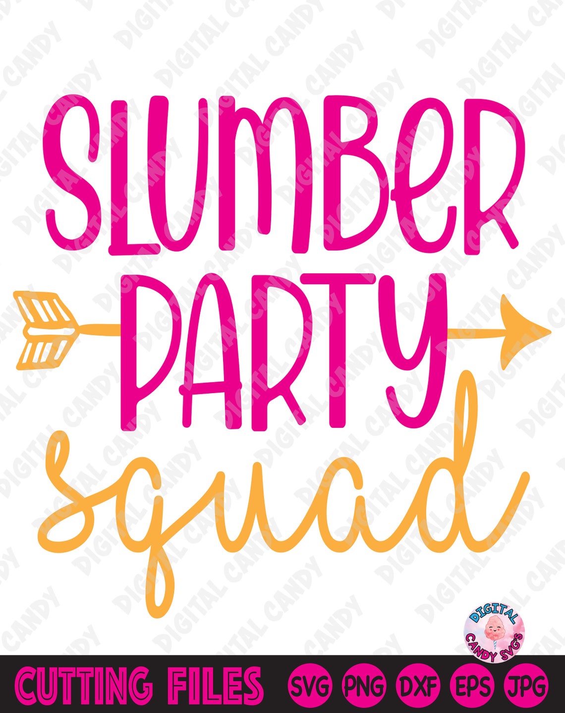 Slumber Party Squad Svg, Slumber Party Svg, Sleepover Squad Svg, Girl ...