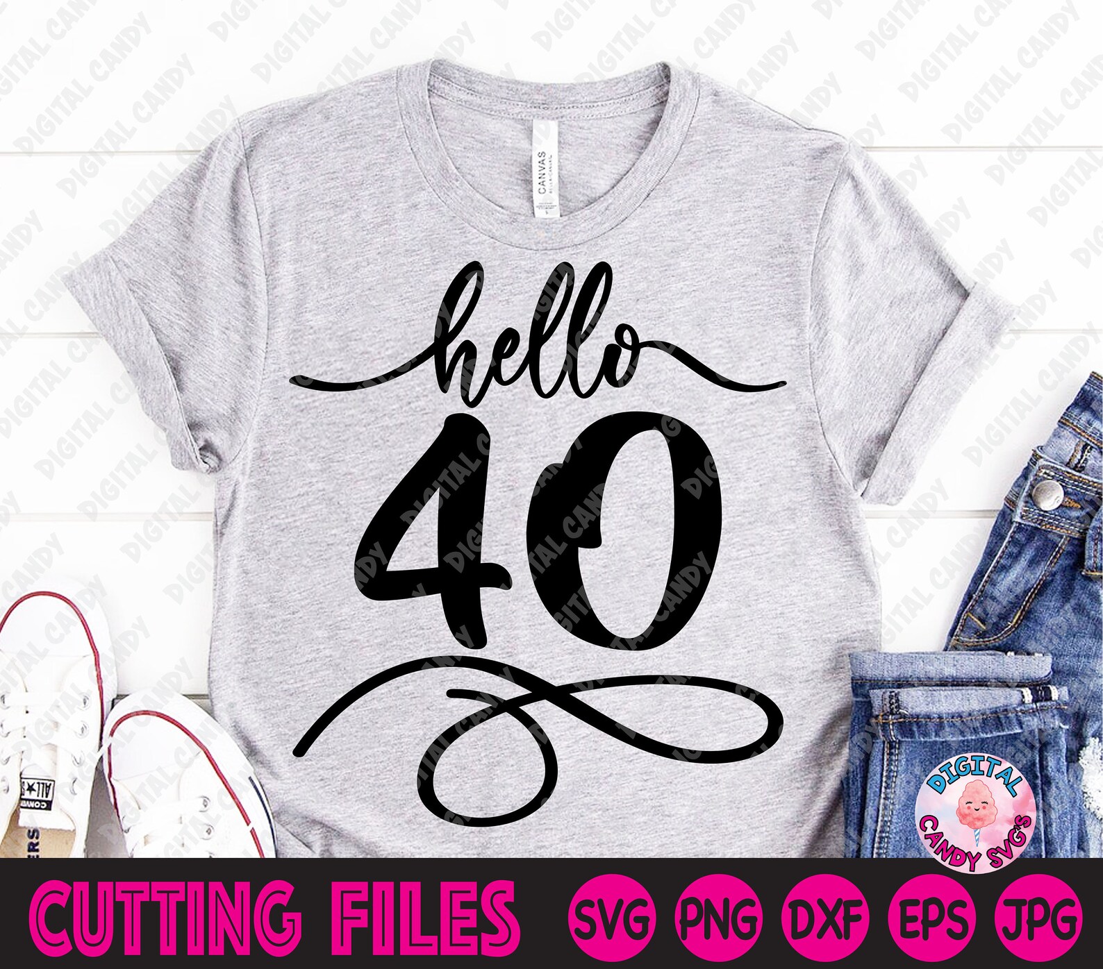 Hello 40 Svg 40th Birthday Svg 40th Svg Birthday Girl Svg - Etsy