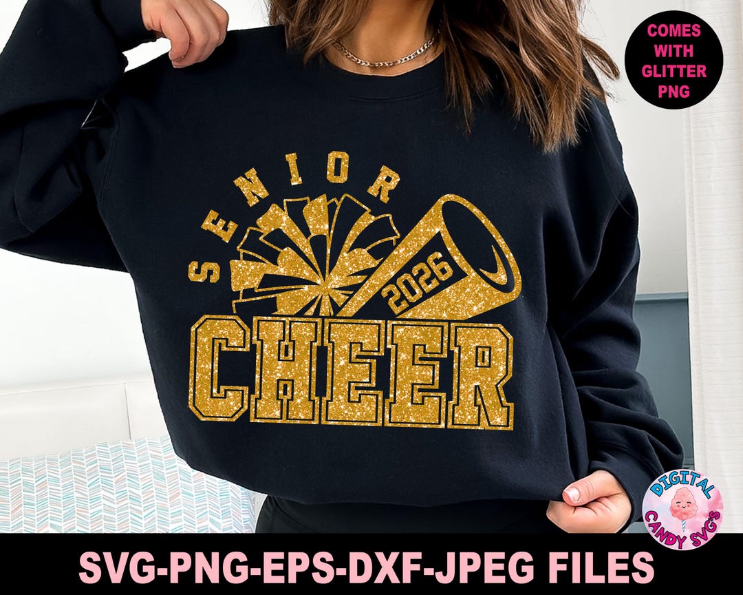 Cheer Senior Svg Png, Senior 2026 Svg, Senior Svg, Graduate Svg ...