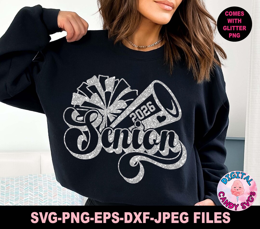 Cheer Senior Svg Png, Senior 2026 Svg, Senior Svg, Graduate Svg ...
