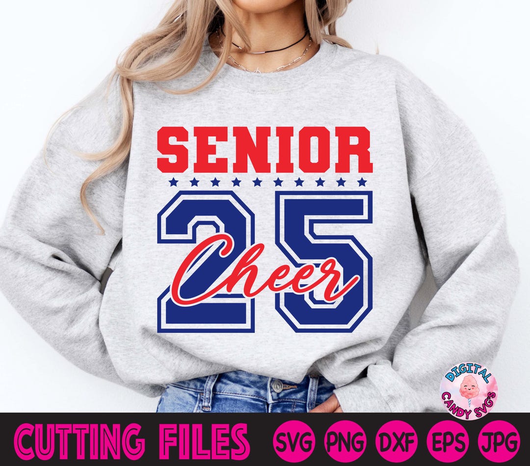 Cheer Senior Svg Png, Senior 2025 Svg, Senior Svg, Graduate Svg ...