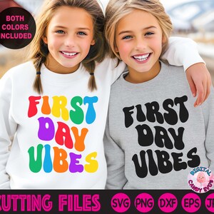 Happy First Day of School Svg Png, First Day Vibes Svg, Happy to See ...