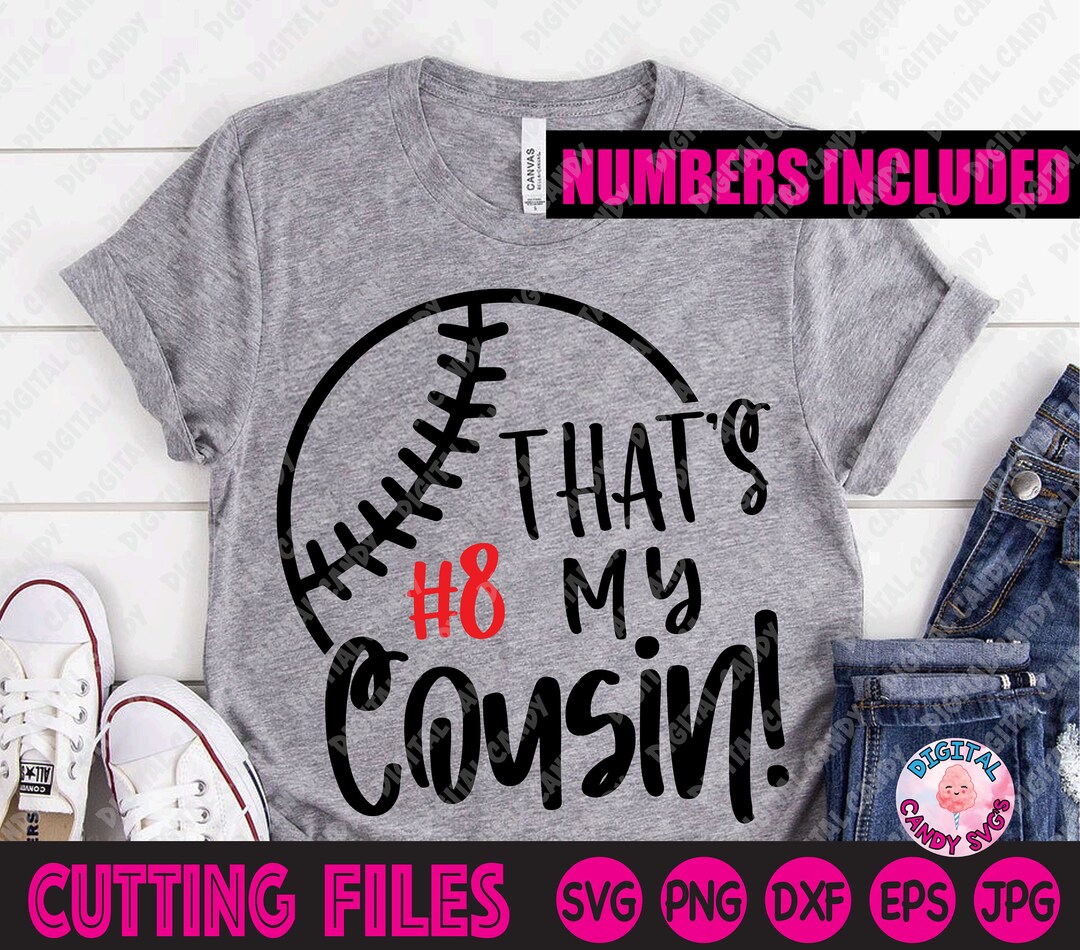 Baseball Svg, Baseball Cousin Svg, Baseball Aunt Svg, That's My Cousin ...