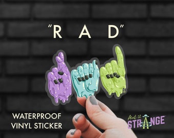 Custom ASL Letter Stickers Waterproof Vinyl Decal Sticker - Etsy