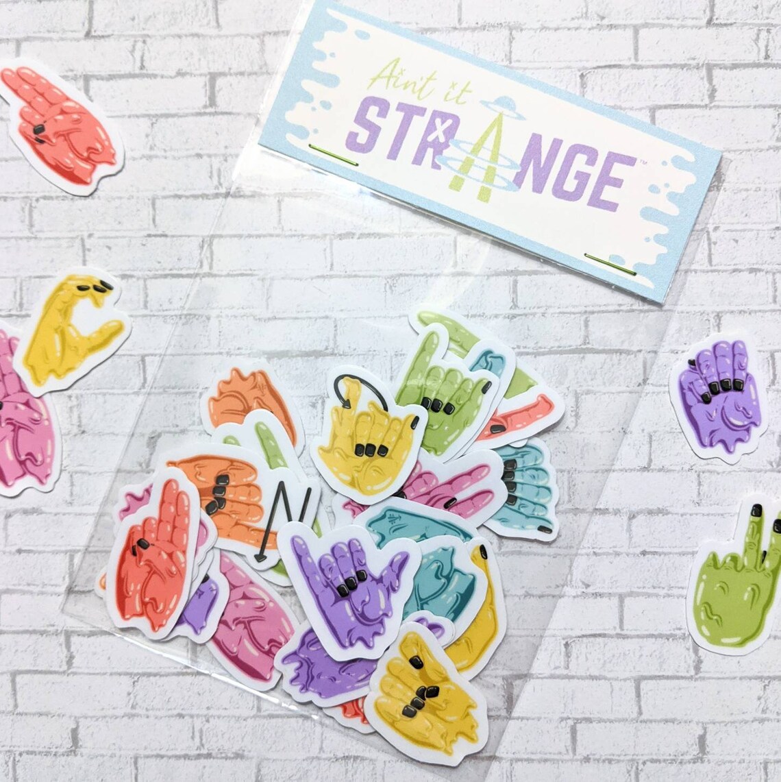 Custom ASL Letter Stickers Waterproof Vinyl Decal Sticker - Etsy