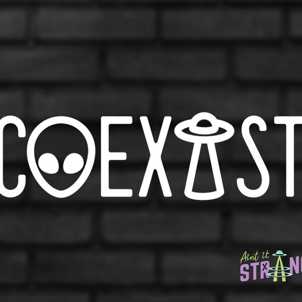 Funny Coexist Sticker - Etsy