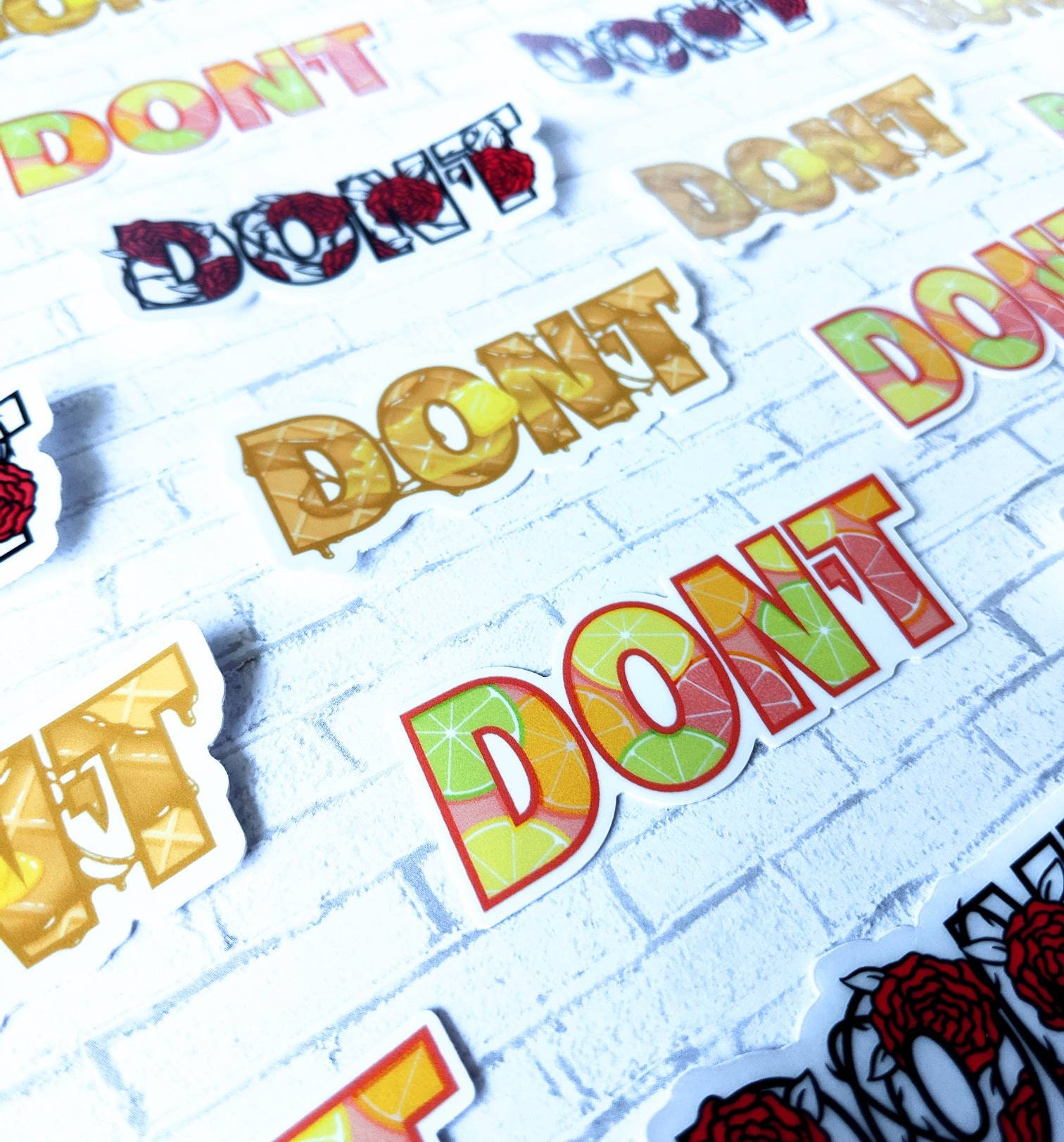 Waterproof Vinyl Dont Decal Sticker Pack Bundle Laptop | Etsy