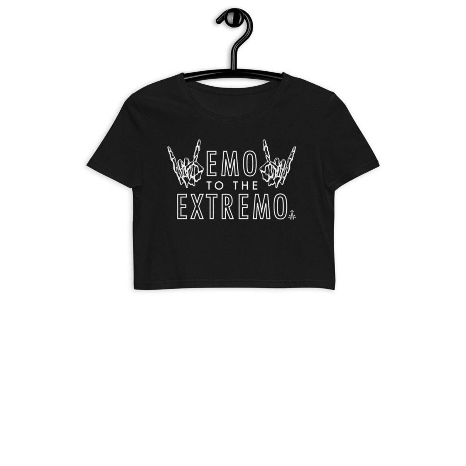 Emo to the Extremo Crop Top Black Crop Top Emo Graphic Tee - Etsy