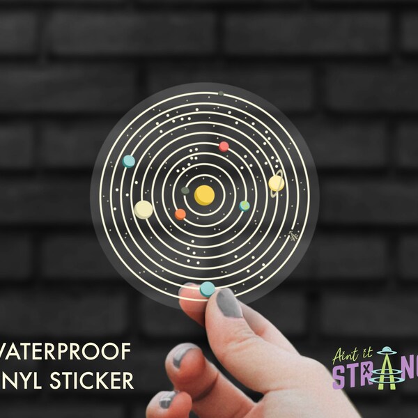Solar System Decal - Etsy