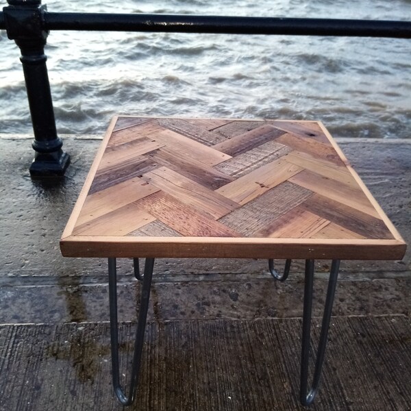 Herringbone Table - Etsy