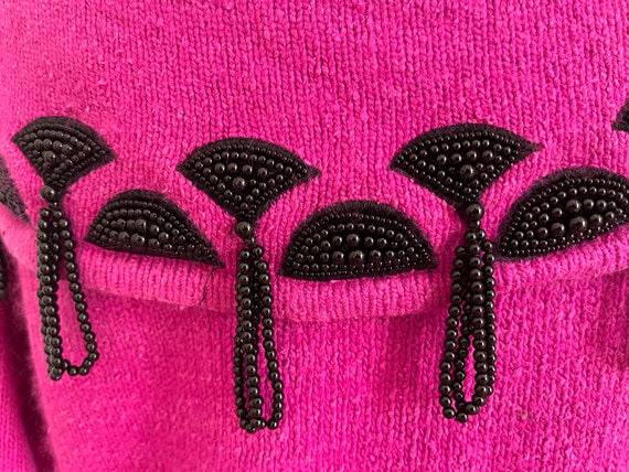 1990s IB Diffusion beaded off shoulder sweater fabulo… - Gem