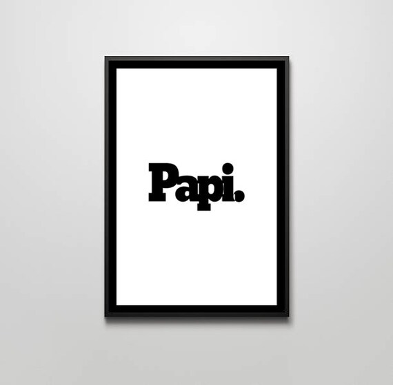 Papi DIY Printable Wall Art Kitchen Decor Minimalistic | Etsy