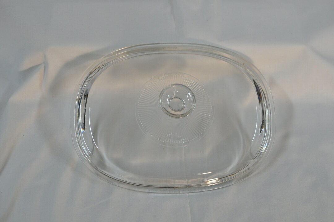 Vintage Pyrex Lid 16- DC1 1/2 C Oval Lid Clear Glass for 2.5qt ...