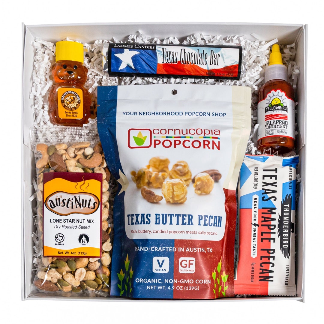 Texas Gift Baskets, Texas Gift Boxes, Texas Snacks Gift Box - Etsy
