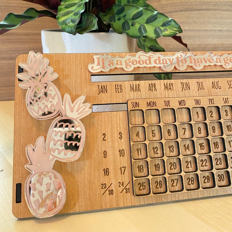 Wooden Calendar - Etsy