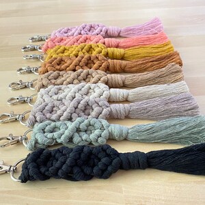 Macrame Keychain Handmade Macrame Gift Homemade Gift Macrame Teacher ...