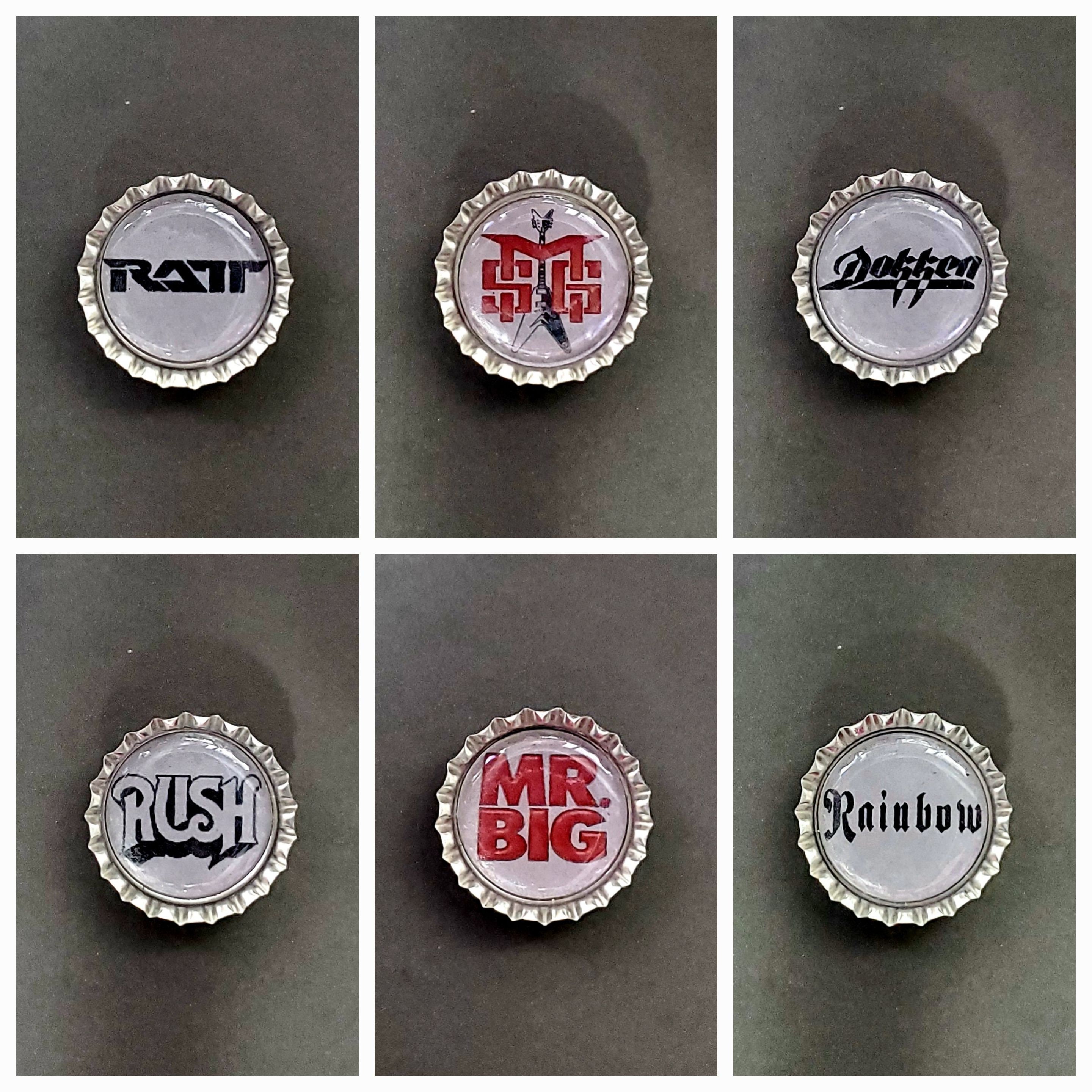ROCK BAND MAGNETS. Customize Your Own 4-pack. 80's Rock, Classic Rock ...