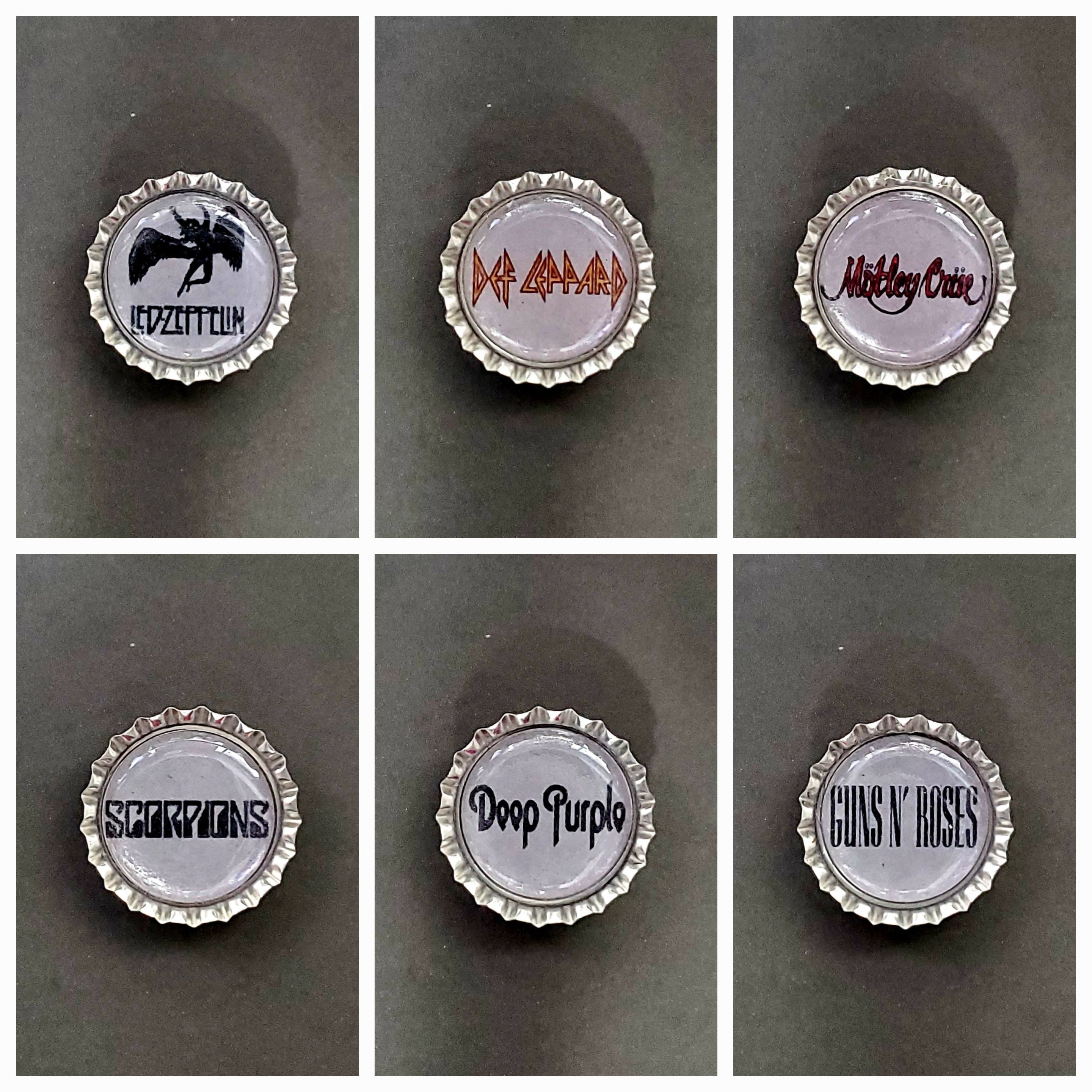 ROCK BAND MAGNETS. Customize Your Own 4-pack. 80's Rock, Classic Rock ...