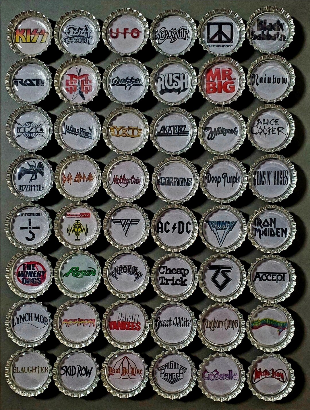 ROCK BAND MAGNETS. Customize Your Own 4-pack. 80's Rock, Classic Rock ...