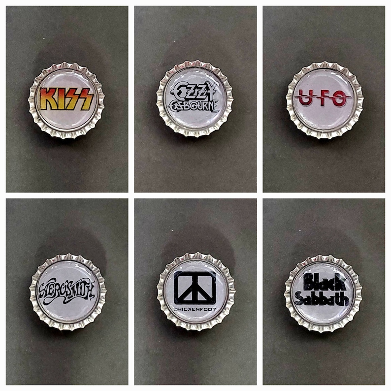 ROCK BAND MAGNETS. Customize Your Own 4-pack. 80's Rock, Classic Rock ...