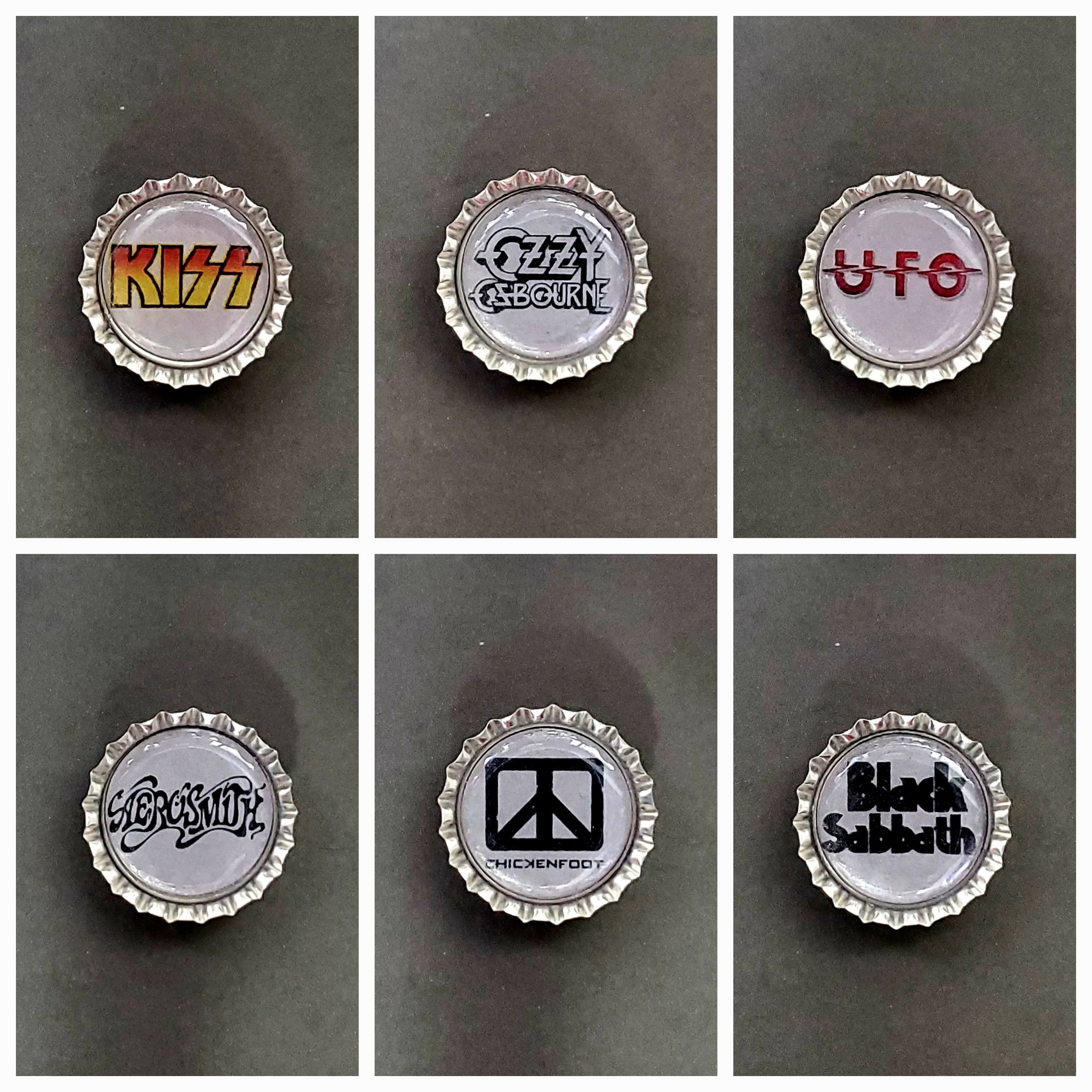 ROCK BAND MAGNETS. Customize Your Own 4-pack. 80's Rock, Classic Rock ...