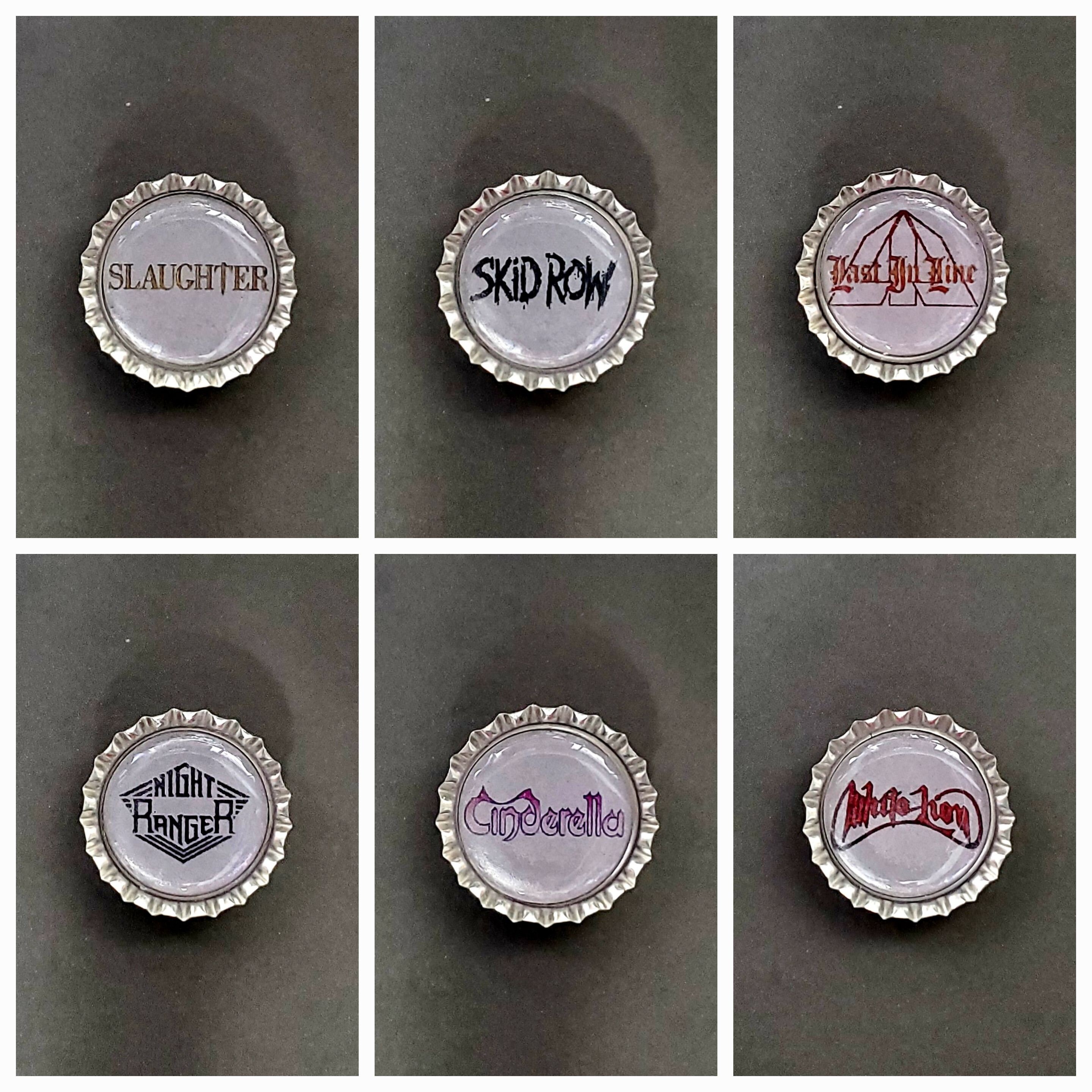 ROCK BAND MAGNETS. Customize Your Own 4-pack. 80's Rock, Classic Rock ...