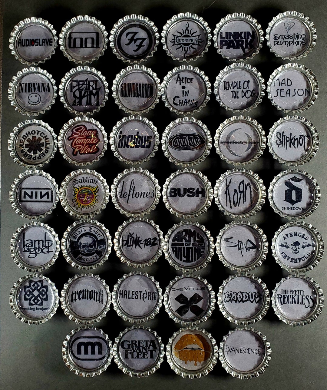 ROCK BAND MAGNETS. Customize Your Own 4-pack. 80's & 90's Rock, Classic ...