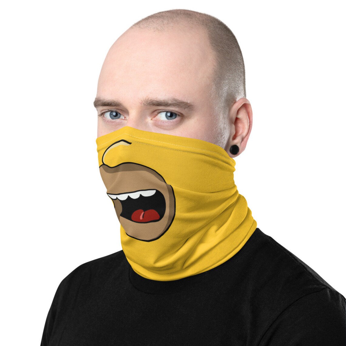 Face Mask Homer Neck Gaiter Funny Face Mask | Etsy