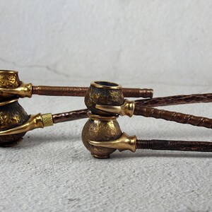 Pot Smoking Pipe, Creative Handmade Souvenir, Handcrafted Bronze Pot of ...