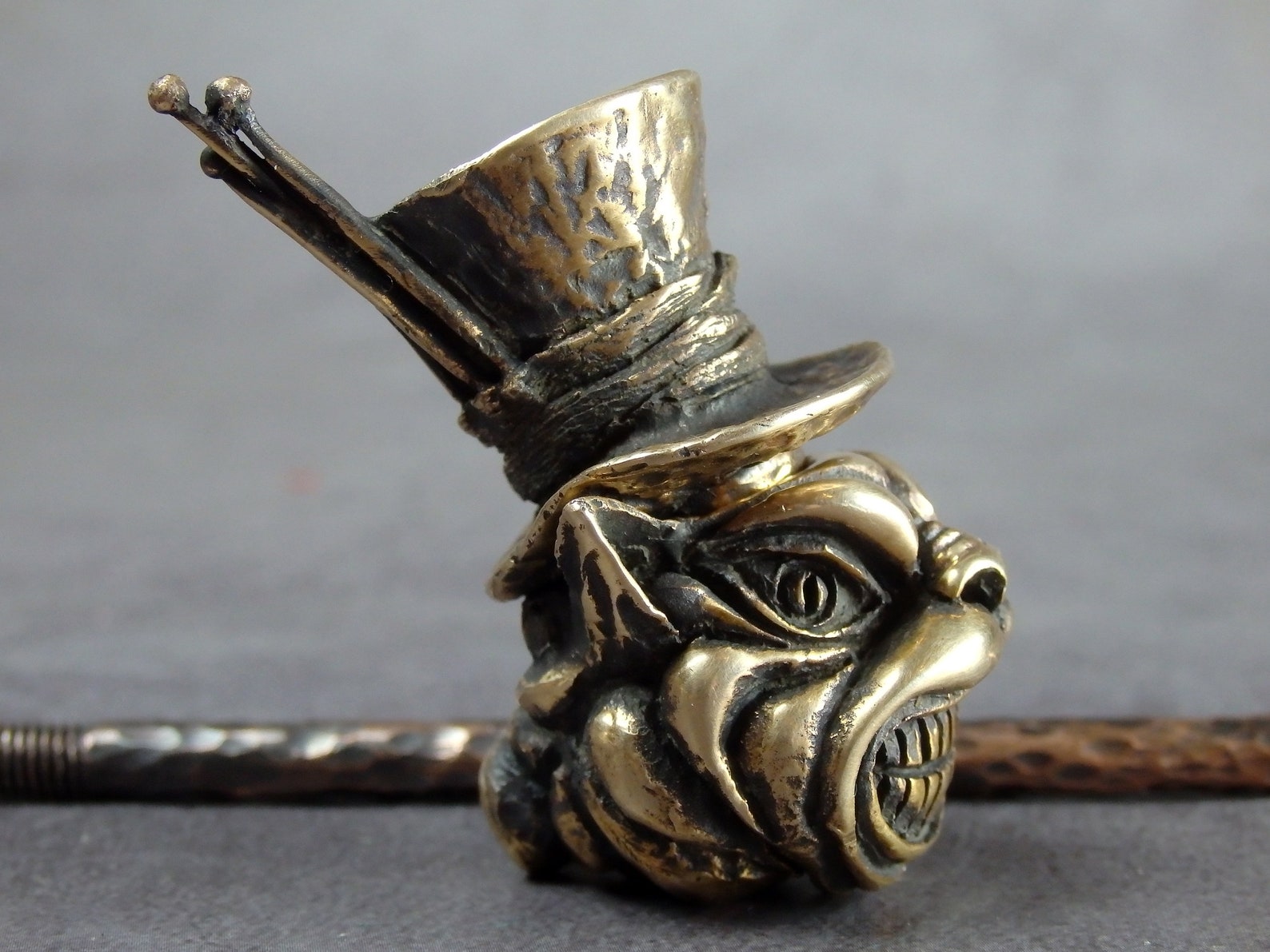 Cat in Top Hat Smoking Pipe With Lid Creative Hand Made - Etsy