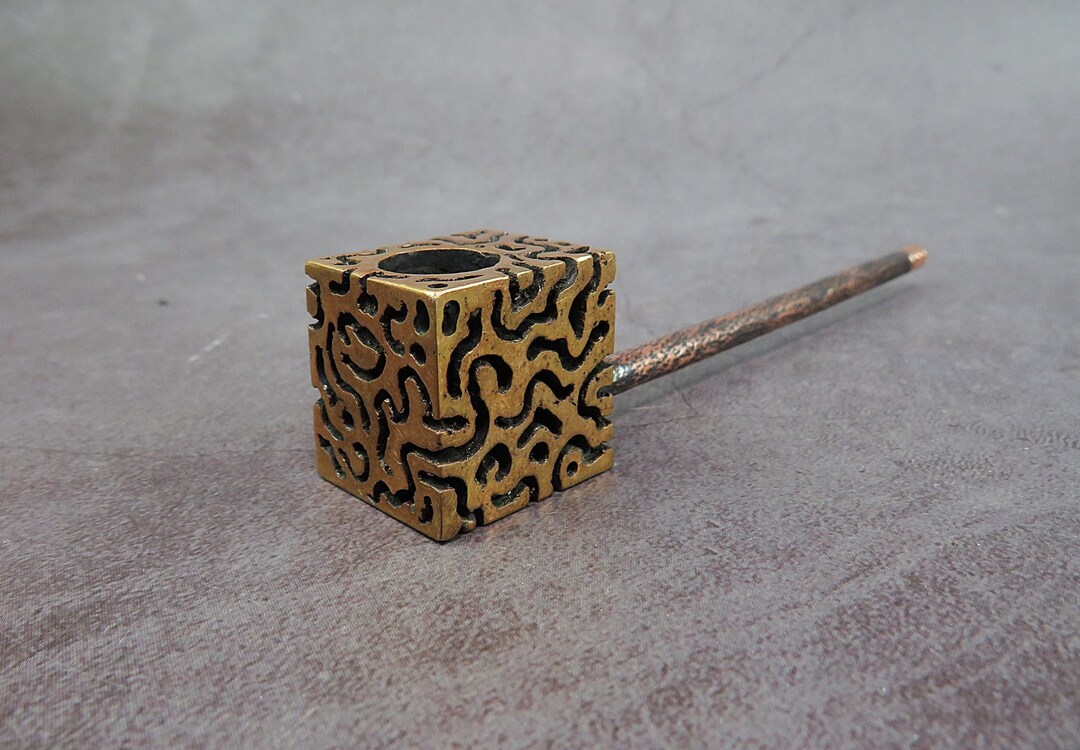 Cube Smoking Pipe, Original Square Poker-pipe, Creative Handcrafted ...