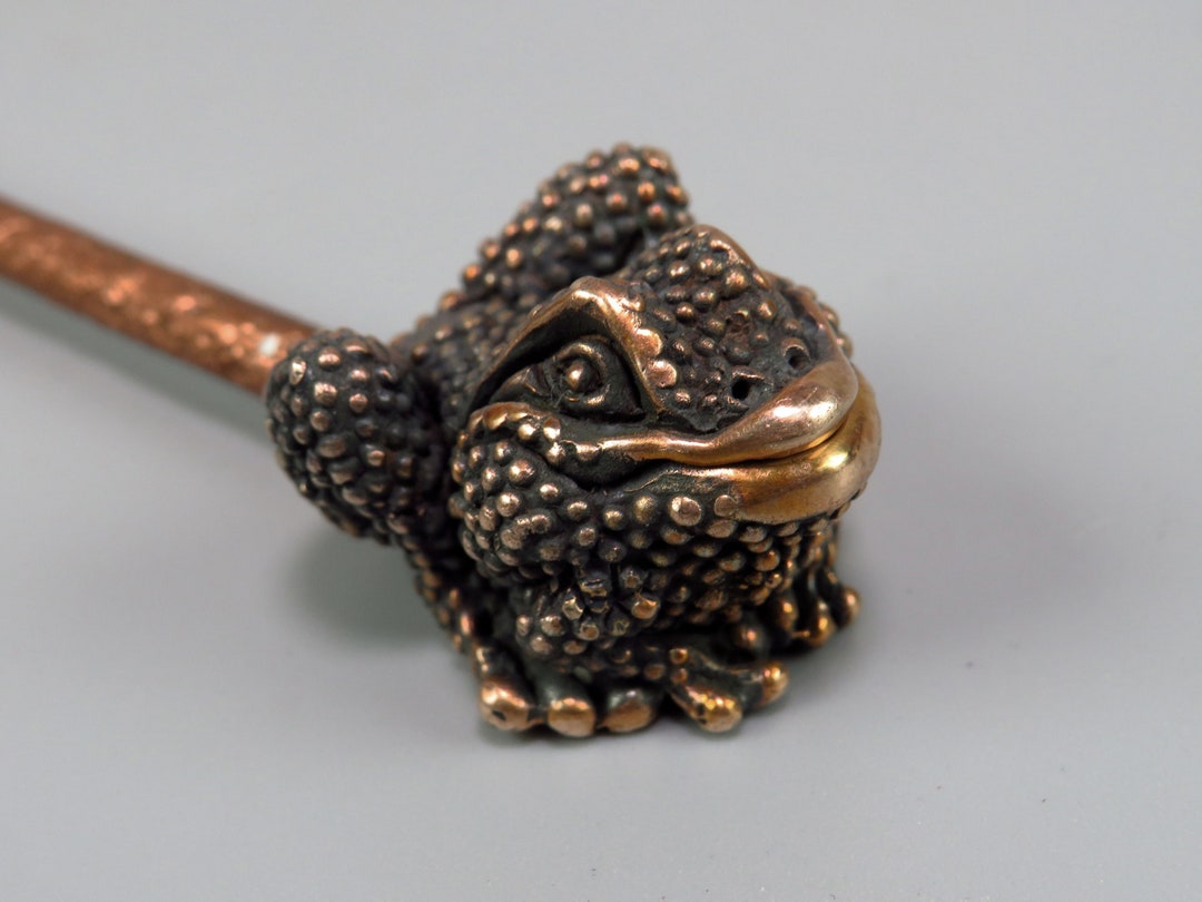 Frog Smoking Pipe With Lid, Creative Custom Made Set, Handcrafted Feng ...