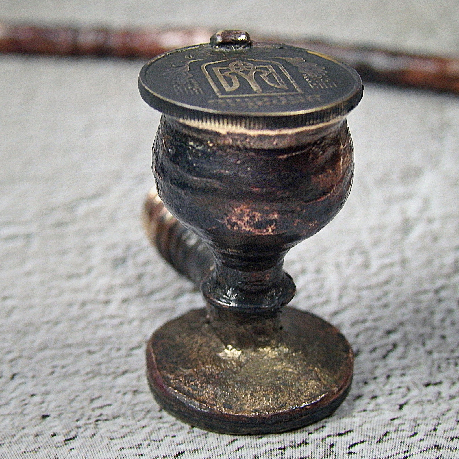 Smoking Pipe From Coin Custom Bronze Money-pipe With Lid - Etsy