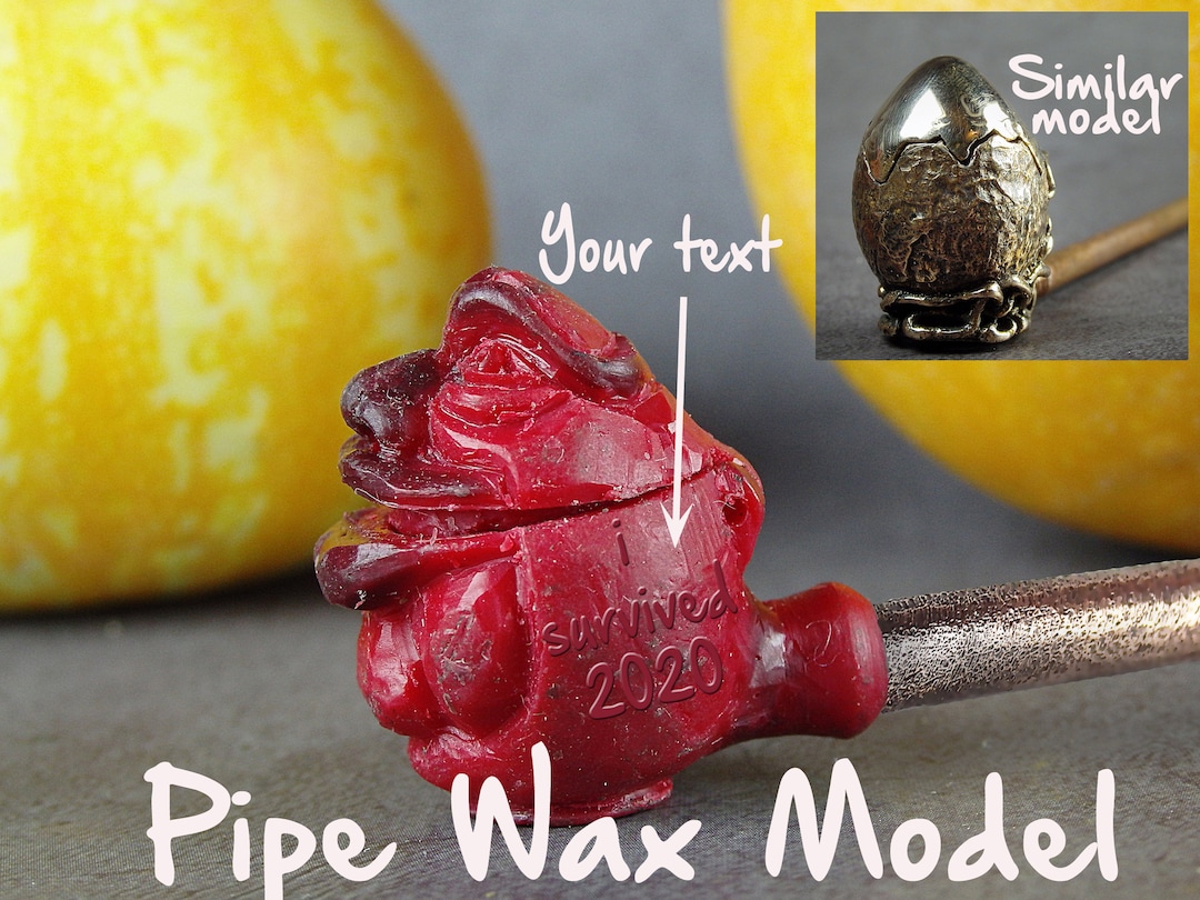 Humpty Dumpty Pipe With Lid, a Wax Model of the Smoking Pipe, Pipe-head ...
