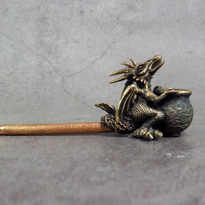 Dragon Smoking Pipe, Original Handmade Symbol 2024, Bronze Gift for ...