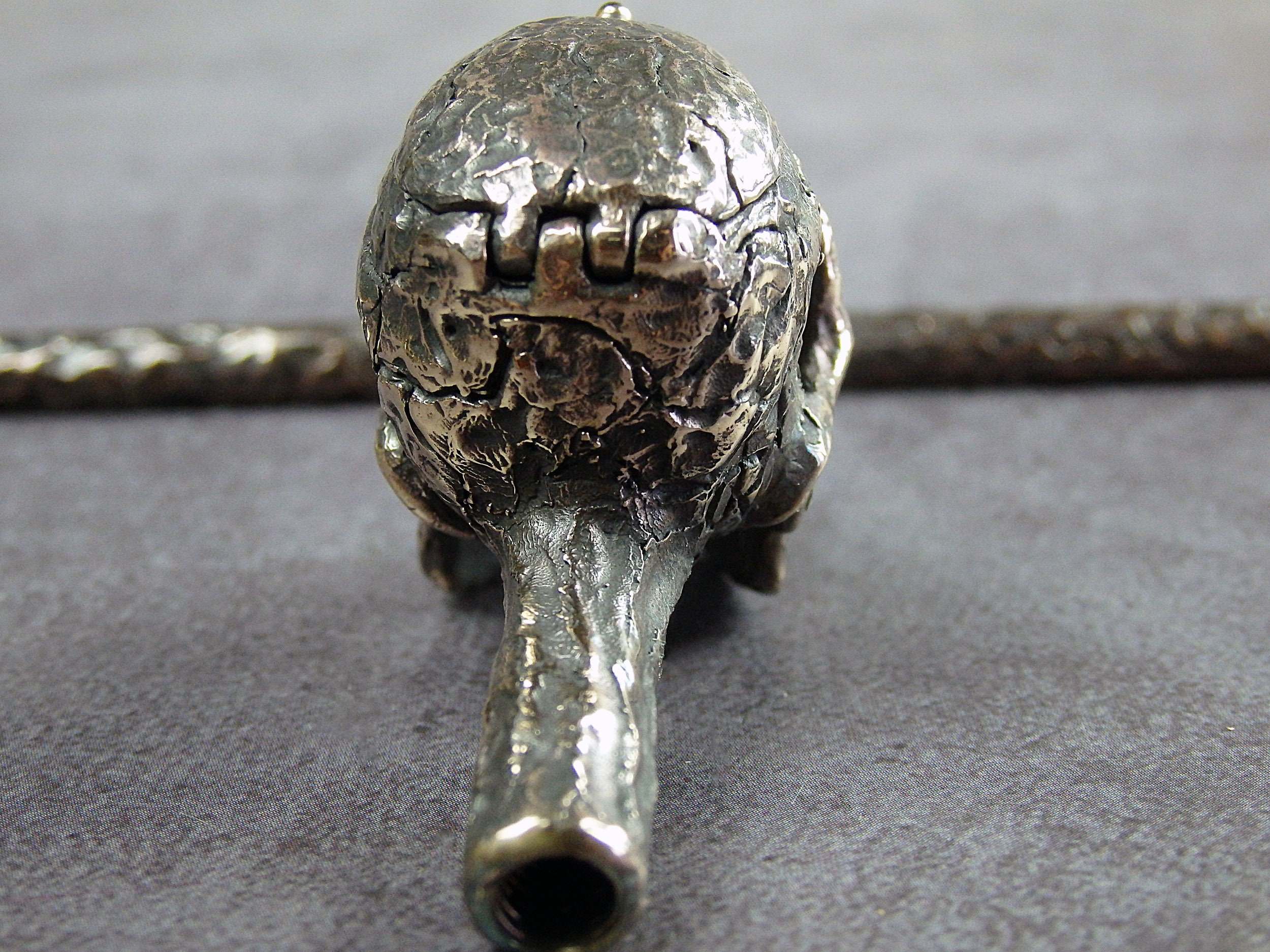 Fanged Skull smoking pipe with lid creative handcrafted | Etsy