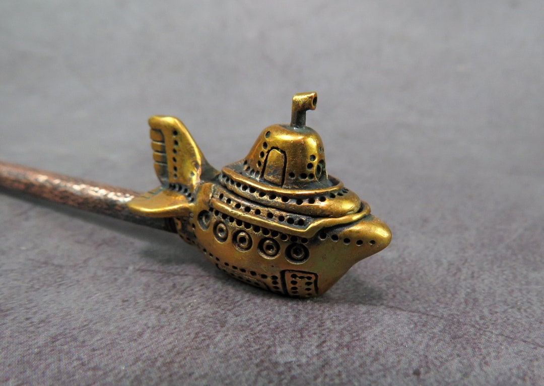 Yellow Submarine Pipe With Lid, Creative Handmade Smoking Set, Custom ...